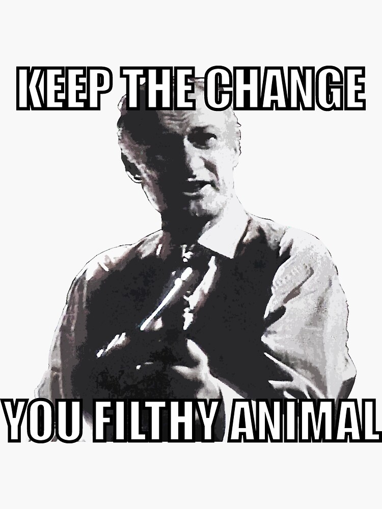 "Keep the Change" Sticker for Sale by marlf | Redbubble