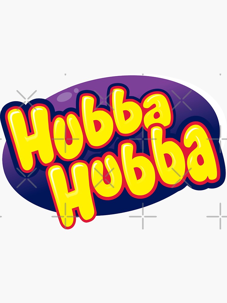 "Hubba Hubba" Sticker for Sale by Flash-Jordan | Redbubble