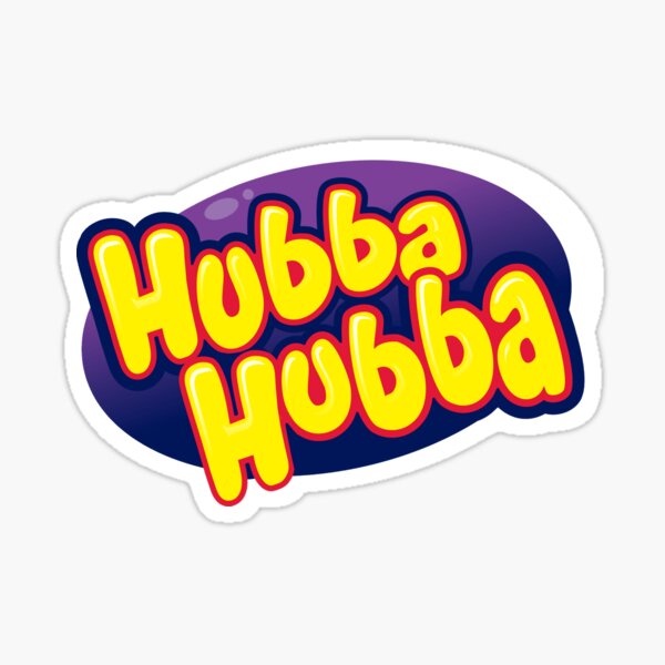 "Hubba Hubba" Sticker for Sale by Flash-Jordan | Redbubble
