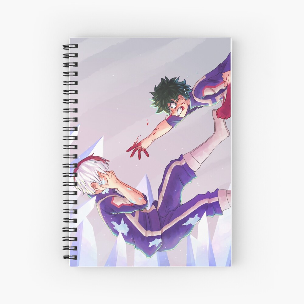 "Midoriya VS Todoroki" Spiral Notebook by Sofiakkuma | Redbubble