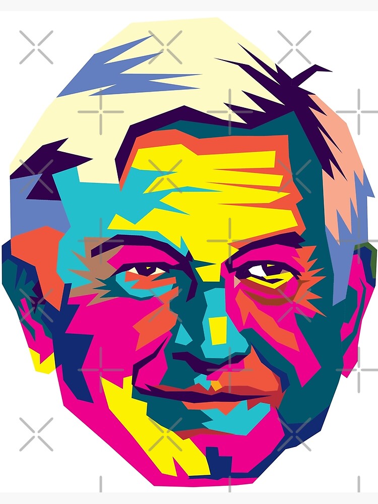 "Amlo" Poster by SAUHER | Redbubble
