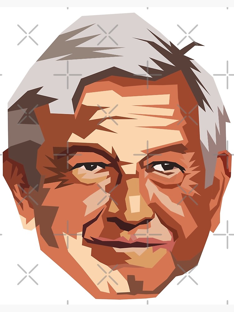"AMLO" Art Print by SAUHER | Redbubble