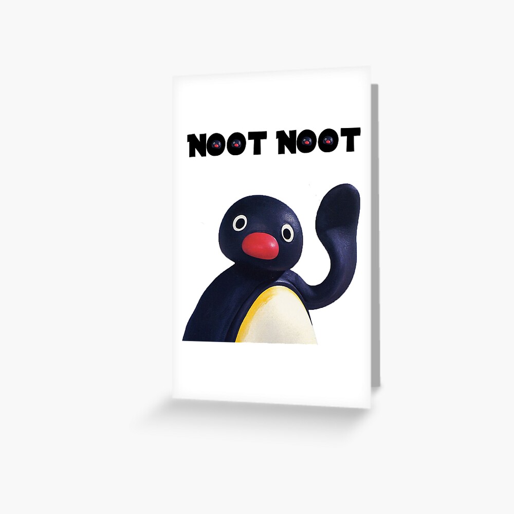 "Pingu "Noot Noot"" Greeting Card by Noflash | Redbubble