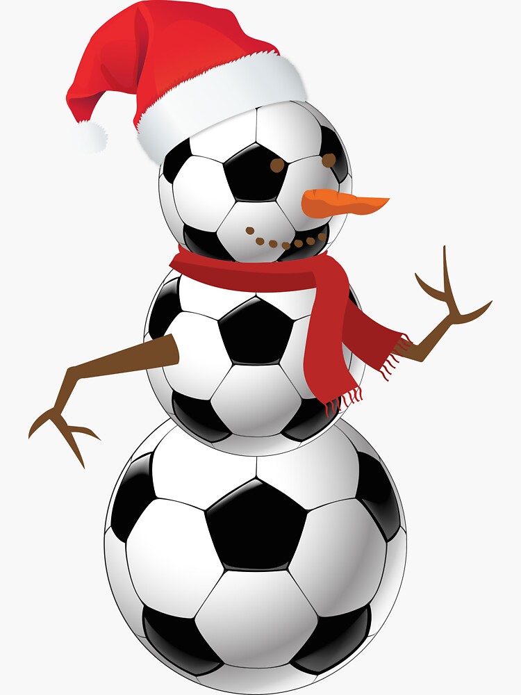 "Football Snowman Christmas" Sticker for Sale by DazzMerch | Redbubble