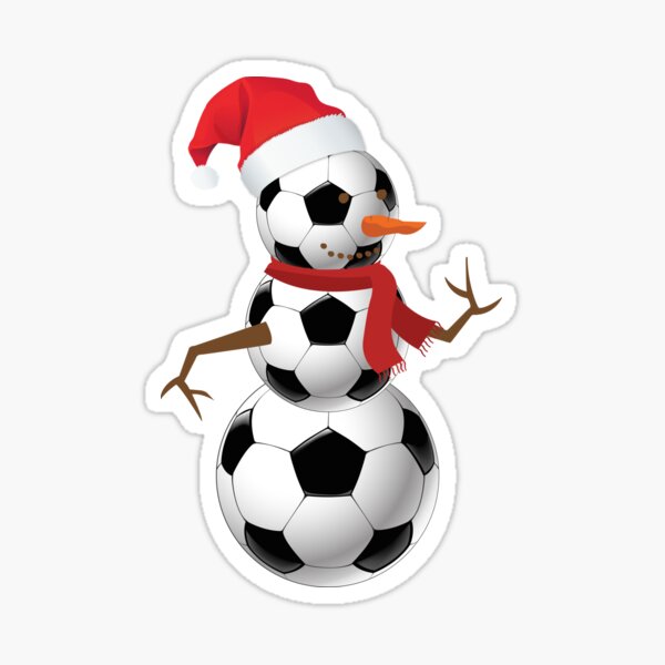 "Football Snowman Christmas" Sticker for Sale by DazzMerch | Redbubble