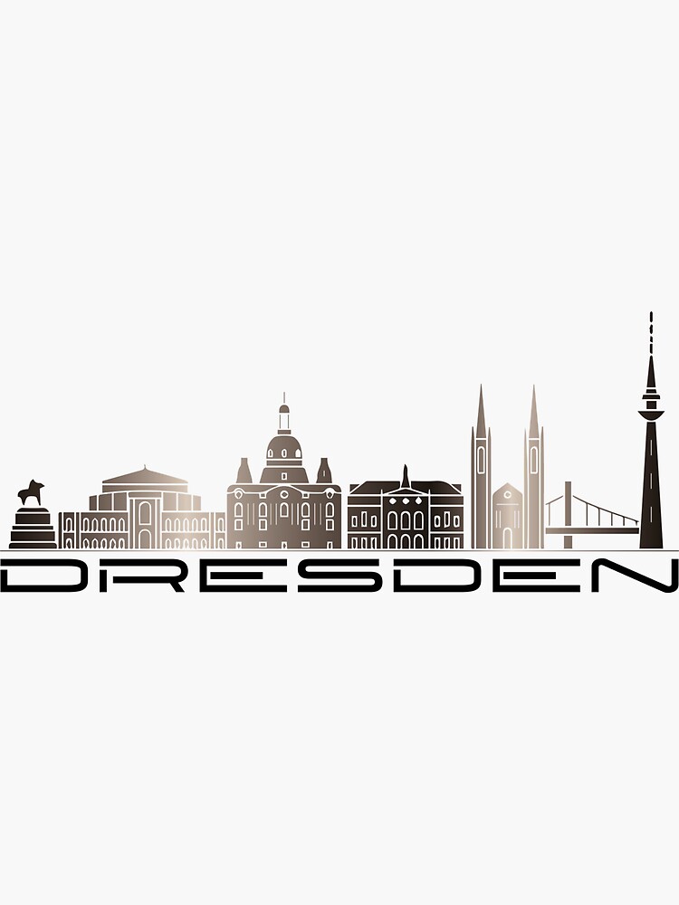 "Dresden city" Sticker by SVDesignatVasil | Redbubble