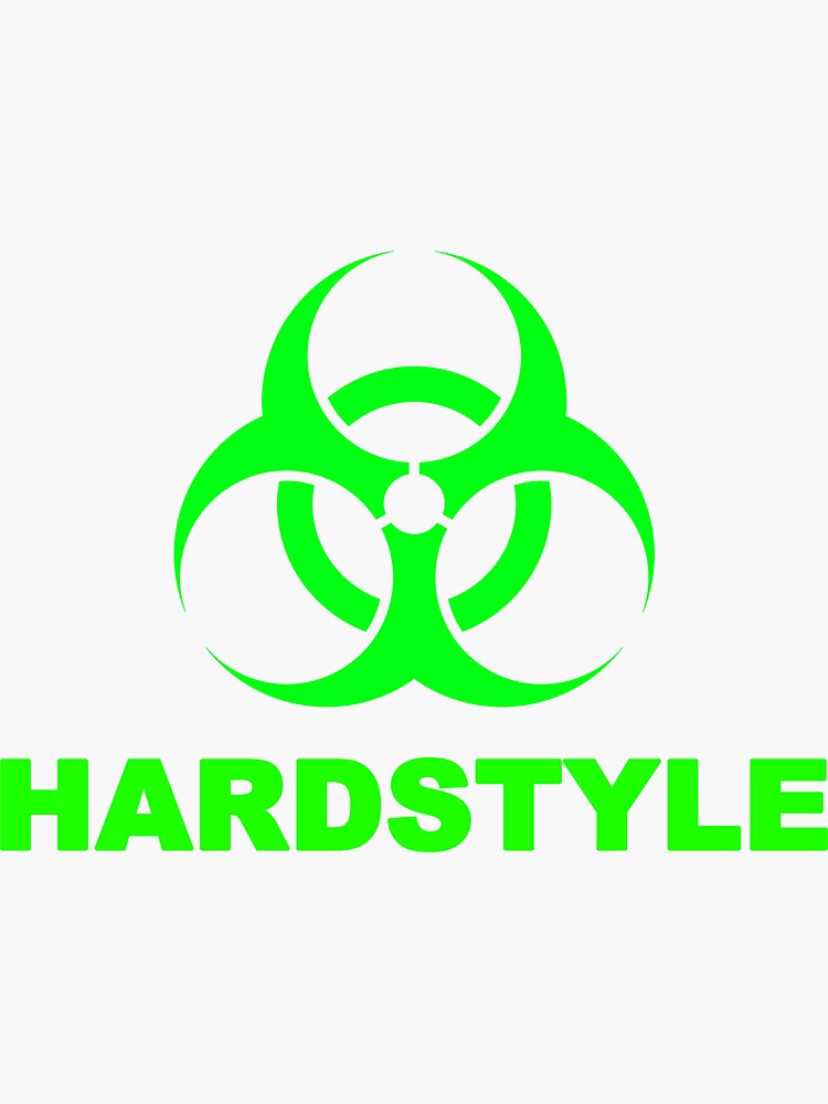 "Hardstyle Bio Hazard Biohazard" Sticker by phil009 | Redbubble