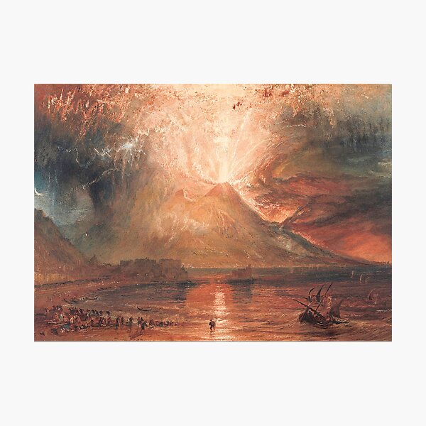 "William Turner Vesuvius in Eruption Waterscape Art" Photographic Print ...