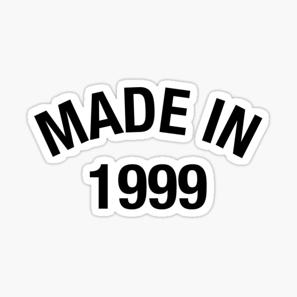 "1999" Sticker by eyesblau | Redbubble