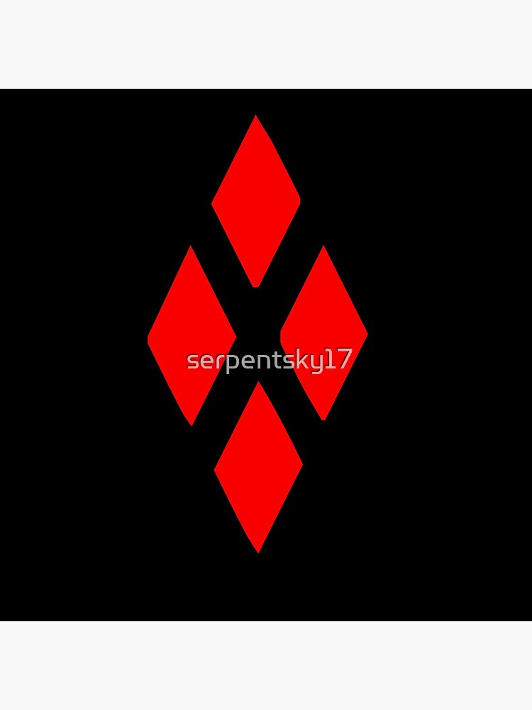 "Red and Black Diamond Pattern" Poster by serpentsky17 | Redbubble