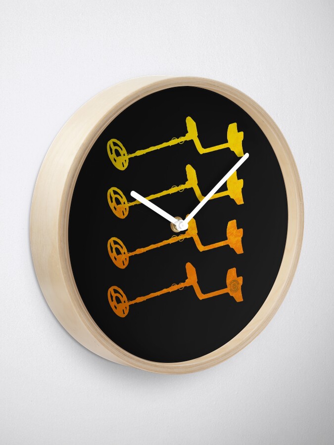 "Detectorists Quadruple Detectors by Eye Voodoo" Clock for Sale by ...
