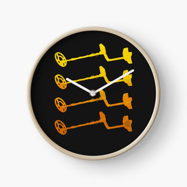 "Detectorists Quadruple Detectors by Eye Voodoo" Clock for Sale by ...