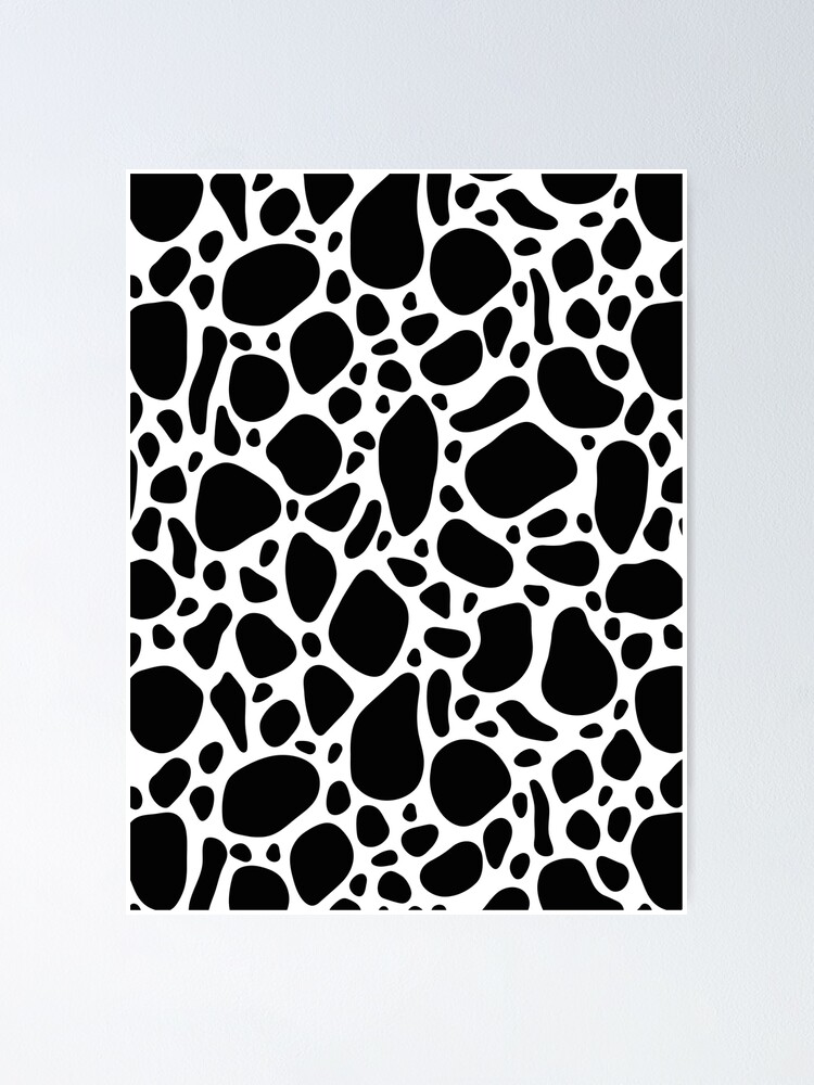 "Dalmatians - Geometric Pattern (Black)" Poster for Sale by mariomartin ...