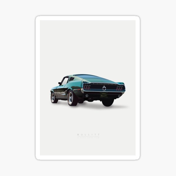"Bullitt - Alternative Movie Poster" Sticker by MoviePosterBoy | Redbubble