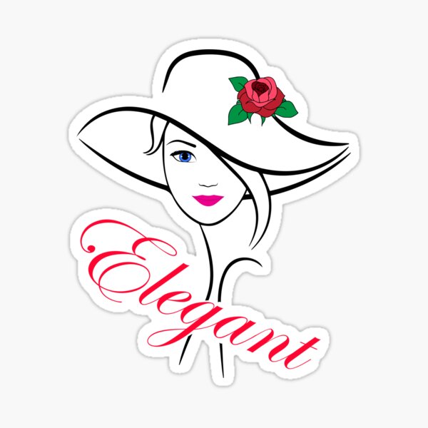 "Elegant" Sticker for Sale by Rudbekia | Redbubble