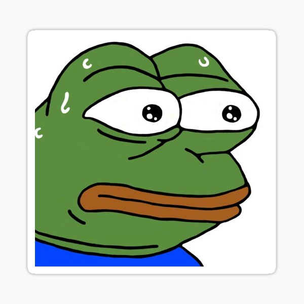Monkas Emote Stickers | Redbubble