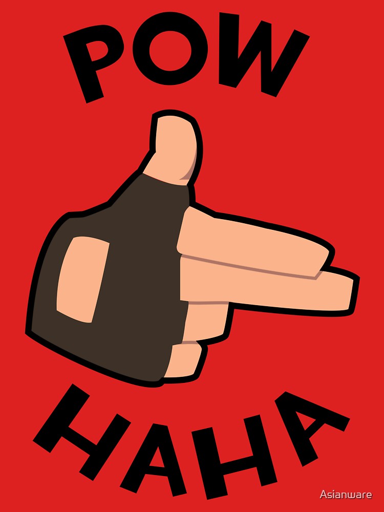 "POW! HAHA" Essential T-Shirt for Sale by Asianware | Redbubble