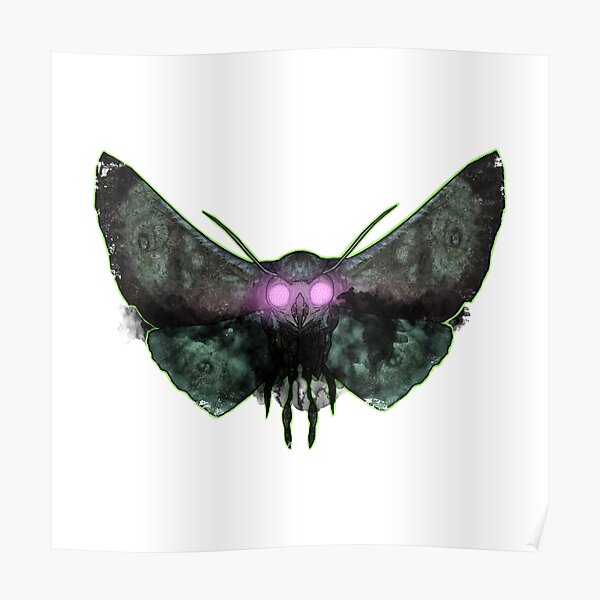 "Mothman Fallout Vault 76 (white)" Poster for Sale by Nr161 | Redbubble