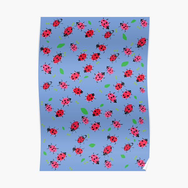 "Ladybirds" Poster for Sale by Claireybean | Redbubble