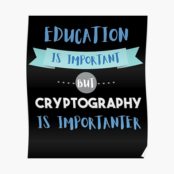 Cryptography Posters | Redbubble