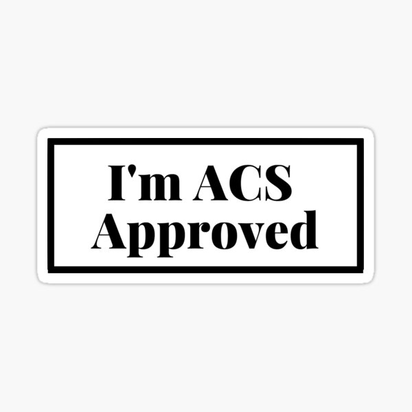 "I'm ACS Approved - Villanova University" Sticker for Sale by ...