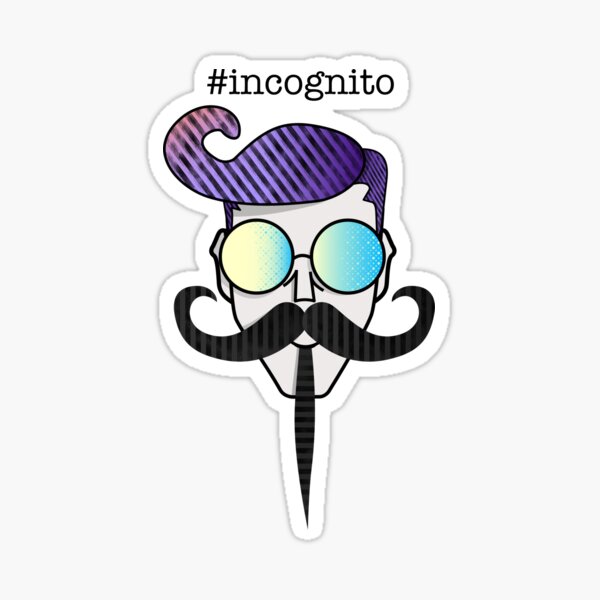 "Incognito" Sticker for Sale by PBjell-o | Redbubble