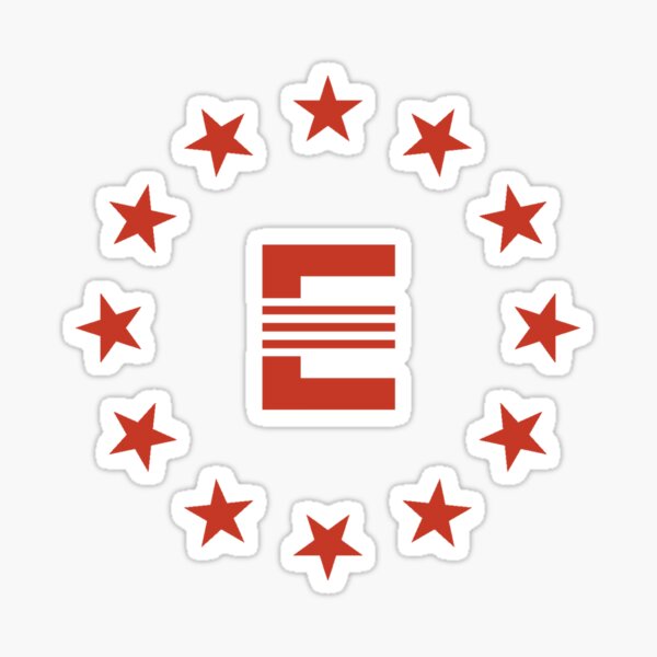 "Enclave Red" Sticker by amazinghuntrat | Redbubble