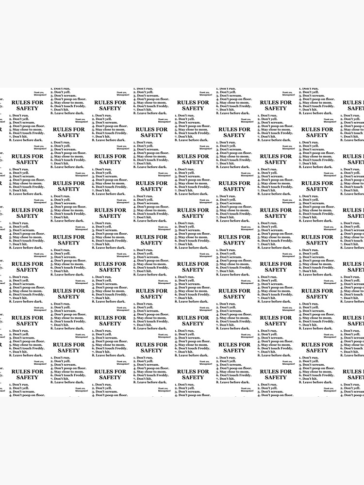 "FNaF-Rules" Duvet Cover for Sale by Marc Bublitz | Redbubble