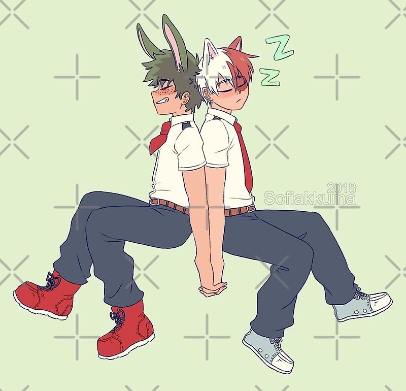 "Tododeku Cat Bunny" by Sofiakkuma | Redbubble