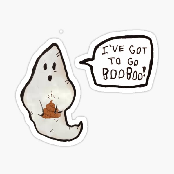 "Poopy Ghost " Sticker by MattisMatt83 | Redbubble