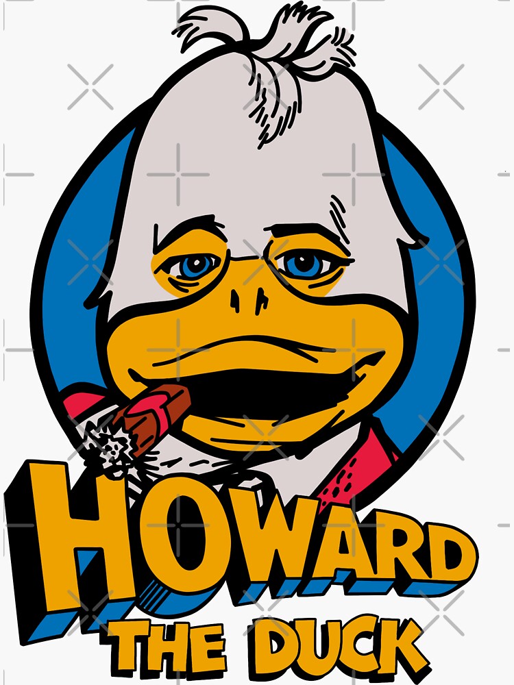 "Howard the duck" Sticker for Sale by PEArt | Redbubble