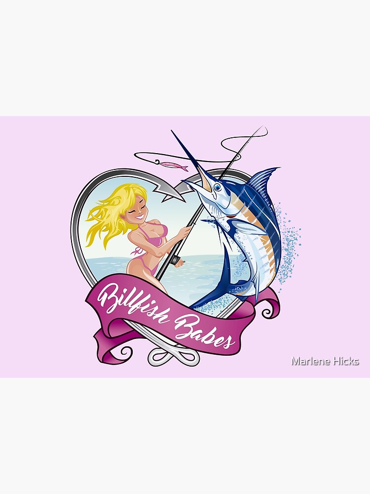 Póster «Logo de Billfish Babes con fondo rosa claro» de marlene-hicks ...