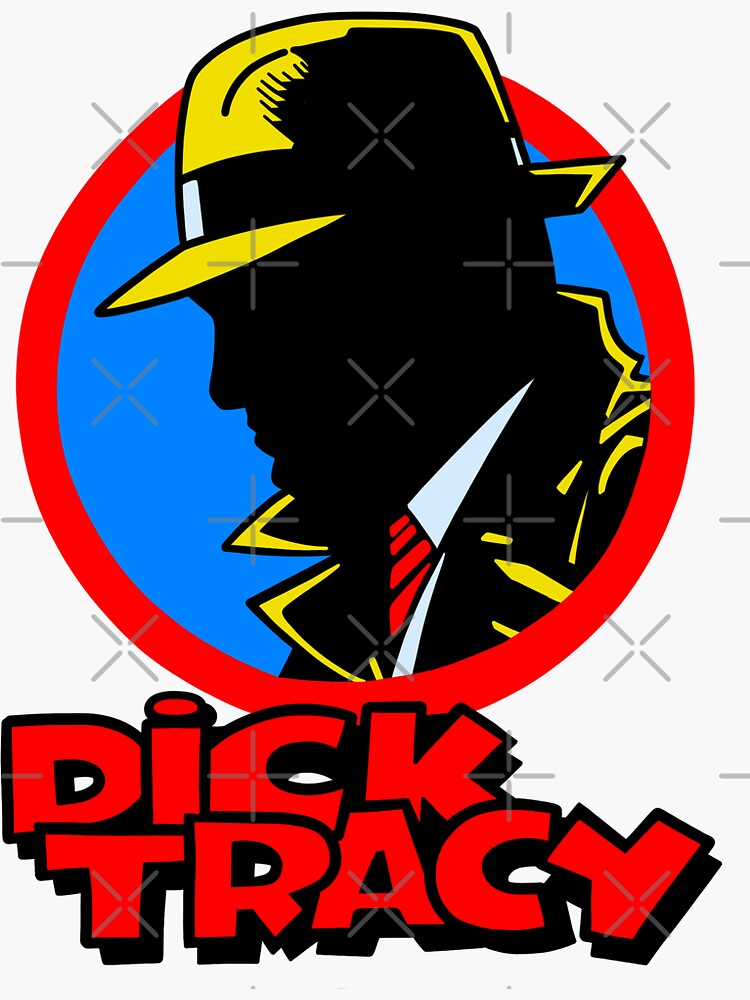 "Dick Tracy logo" Sticker for Sale by PEArt | Redbubble
