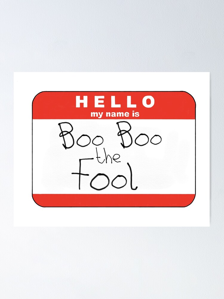 "Boo Boo the Fool" Poster by ekagj98 | Redbubble