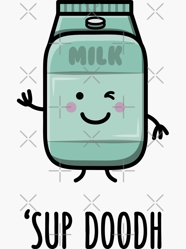 "Sup Doodh - Funny Desi Puns" Sticker for Sale by thecutepista | Redbubble