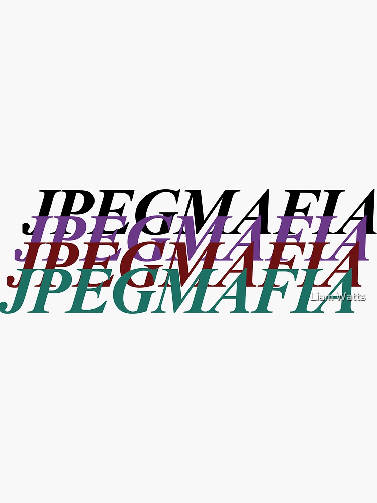 "JPEGMAFIA Wordmark" Sticker for Sale by BoscoHype | Redbubble
