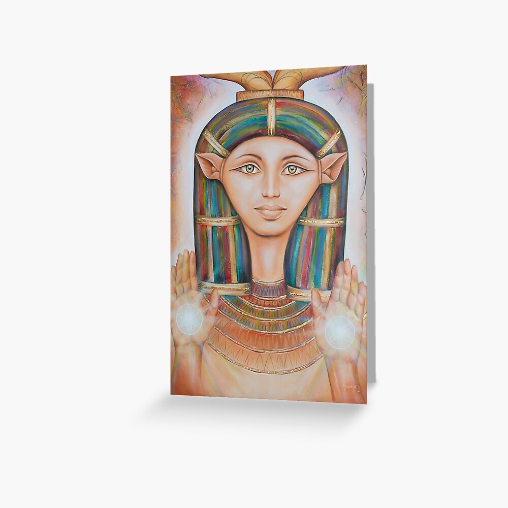"Hathor" Greeting Card for Sale by RobynChanceArt | Redbubble