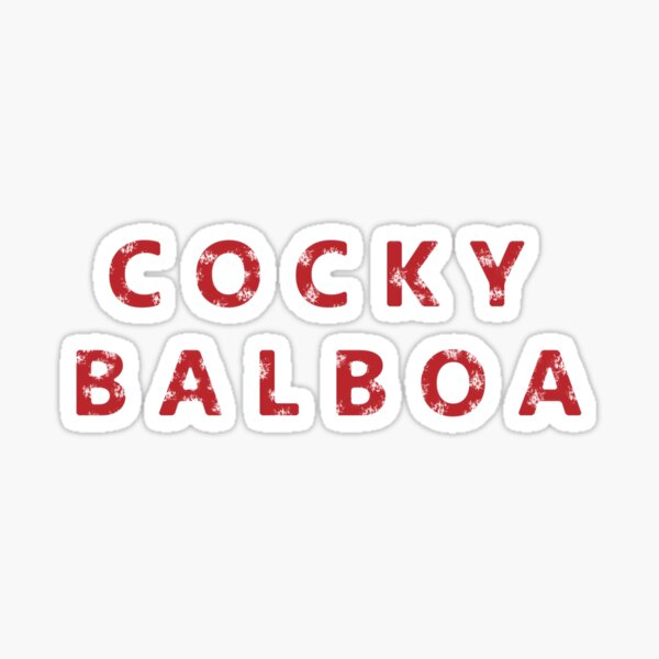 "Cocky Balboa" Sticker for Sale by Yolosapien | Redbubble