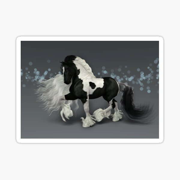 "Gypsy Vanner Horse" Sticker by Rae134 | Redbubble