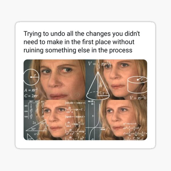 "Math Mistake Meme" Sticker for Sale by macronaut | Redbubble