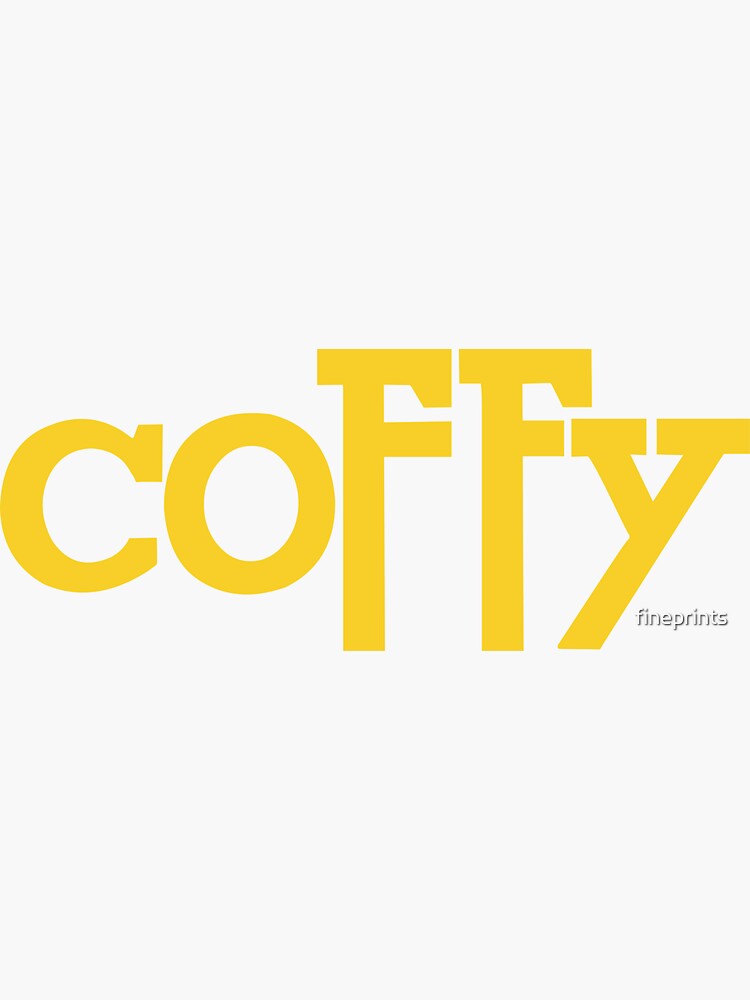 "Coffy" Sticker by fineprints | Redbubble