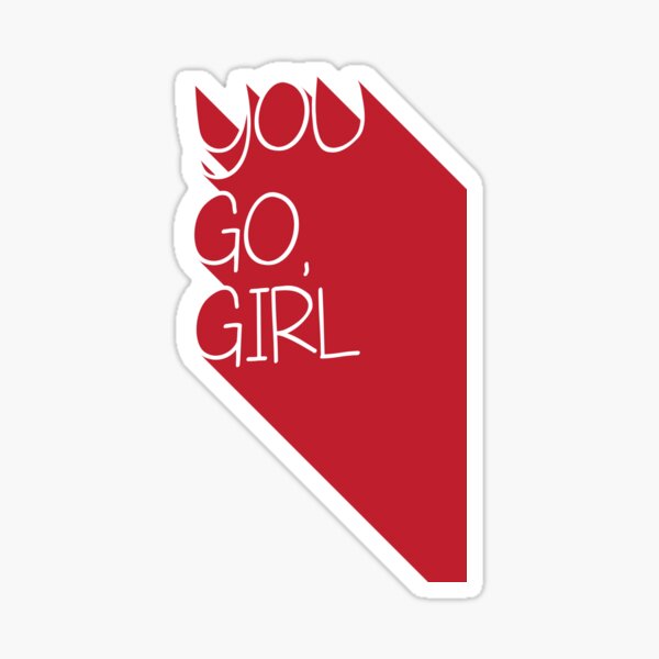 "you go girl " Sticker for Sale by MendesMay | Redbubble