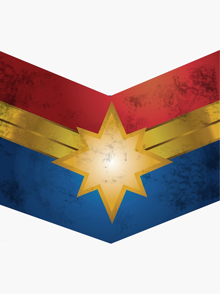"Distressed Gold, Red & Blue Star" Sticker for Sale by tiberius1023 ...