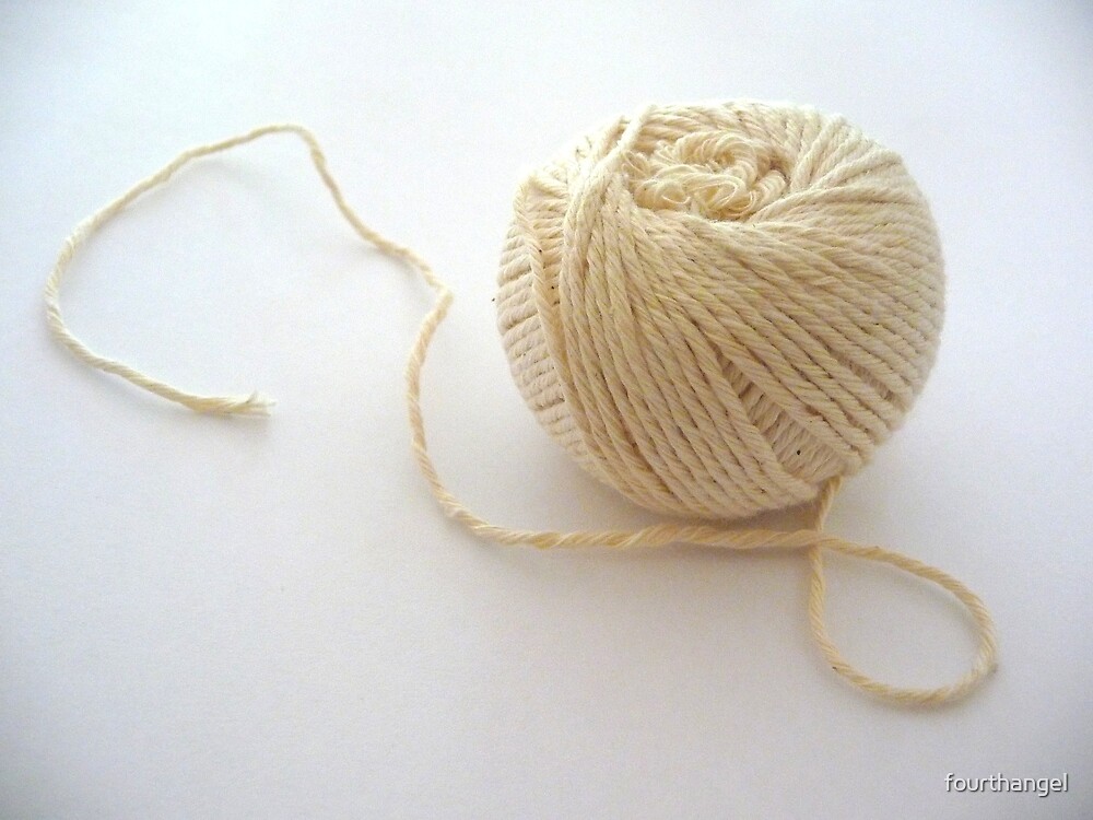 "A ball of string goes a long way" by fourthangel | Redbubble