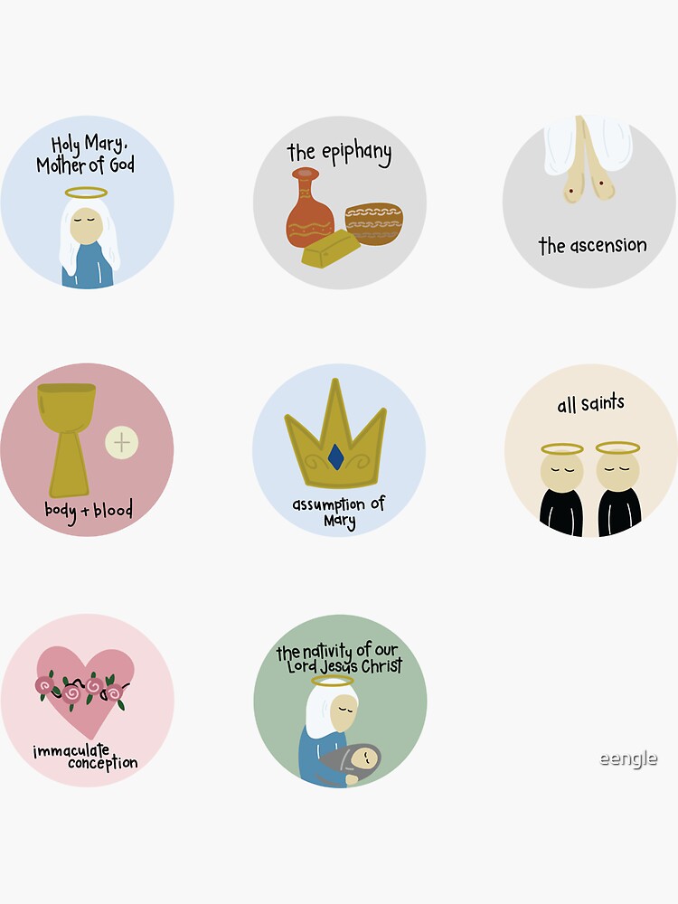 "Holy Days" Sticker for Sale by eengle | Redbubble