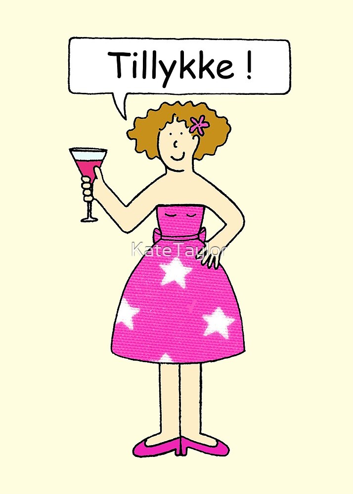"Thanks you in Danish Tillykke" by KateTaylor | Redbubble