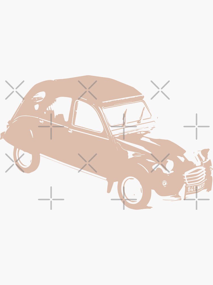 "Citroen 2cv" Sticker for Sale by koovox | Redbubble