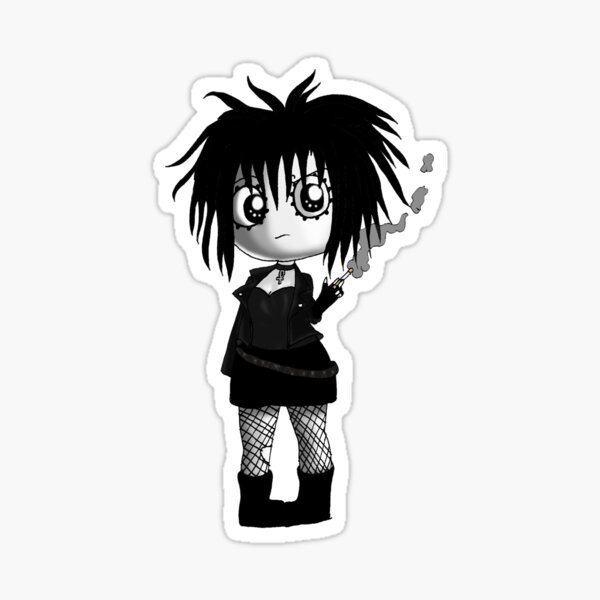 "Goths-Trad Goth" Sticker by Littlehorrors | Redbubble