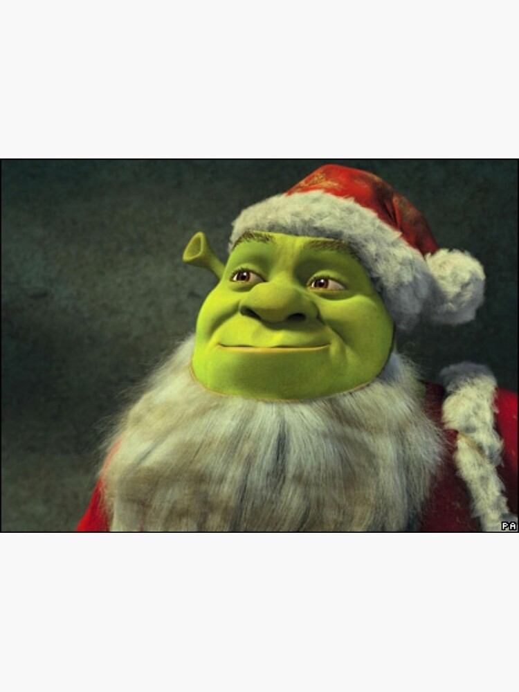 "Santa Shrek" Art Print for Sale by Djamila-Salome | Redbubble