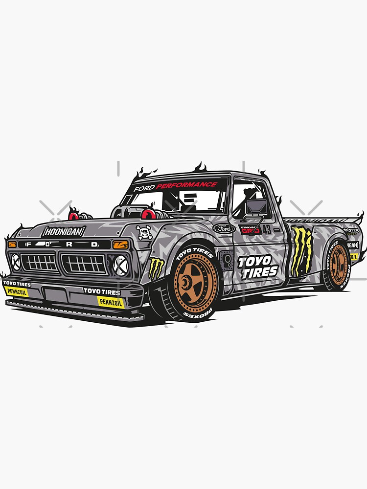 "Hoonitruck" Sticker for Sale by Adamabd | Redbubble